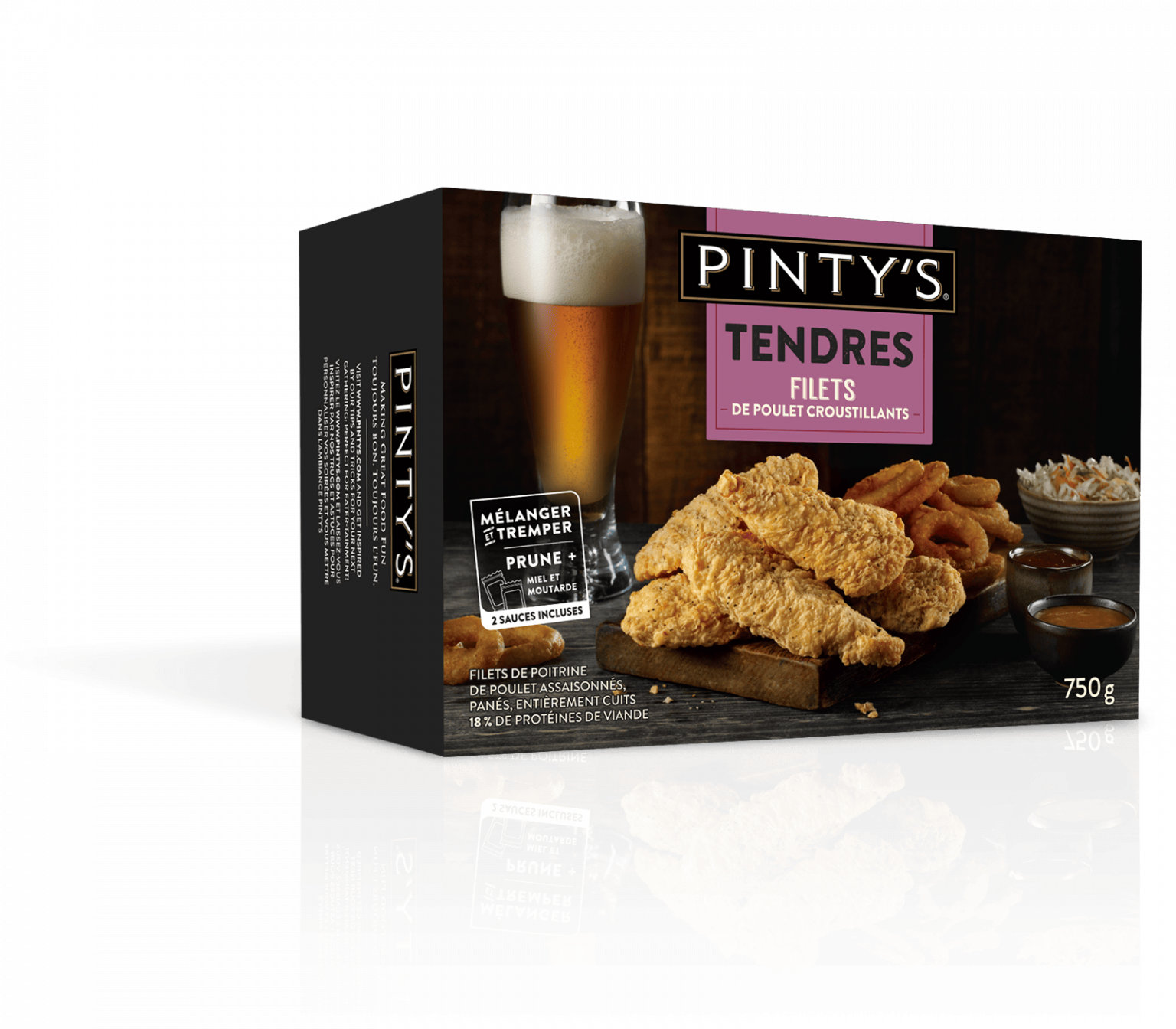 Tendres filets de poulet croustillants - Pinty's Delicious Food Inc. Tendres filets de poulet croustillants - Pinty's Delicious Food Inc.